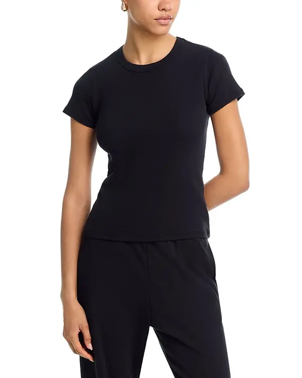 LESET Nando Cotton Slim Fit Tee - Black