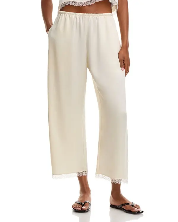 LESET Barb Cropped Pants - Creme