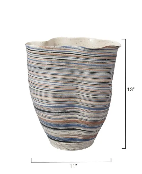JAMIE YOUNG CO. Undulation Porcelain Decorative Vase