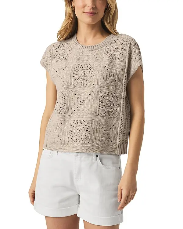Splendid Anderson Crochet Top - Fawn