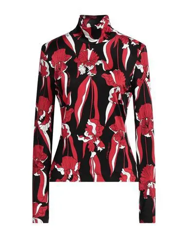 Moschino Printed Jersey Turtleneck T-shirt - Red