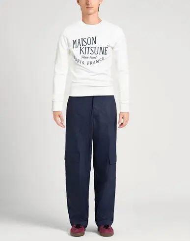 Maison Kitsuné Crewneck Cotton Sweatshirt - Cream