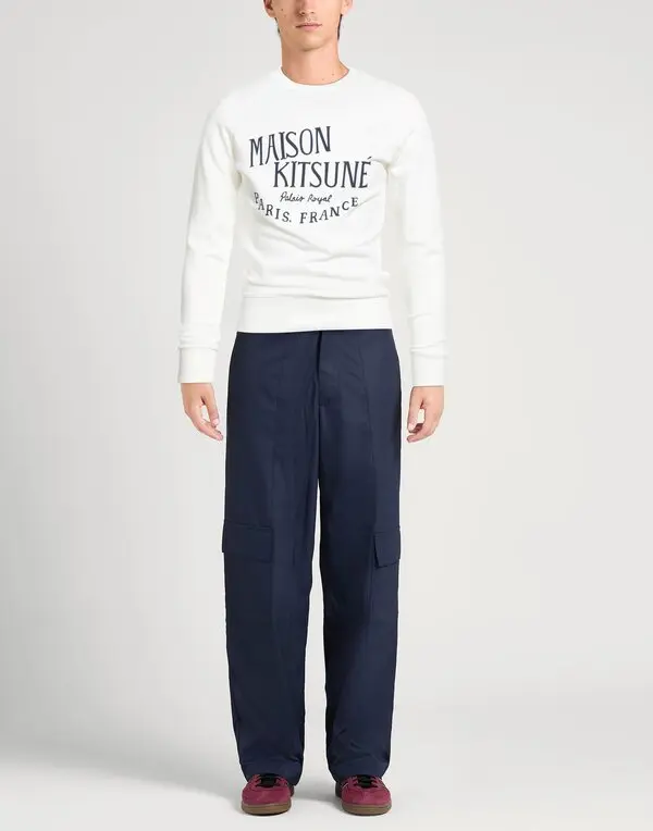 Maison Kitsuné Crewneck Cotton Sweatshirt - Cream