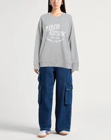Maison Kitsuné Crewneck Cotton Sweatshirt - Grey