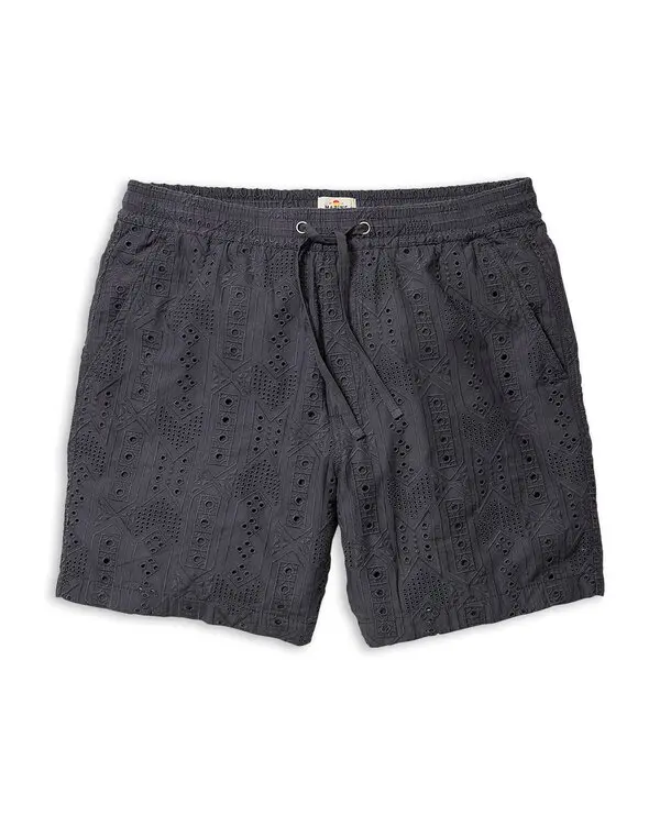 Marine Layer Regular Fit Eyelet 6" Shorts