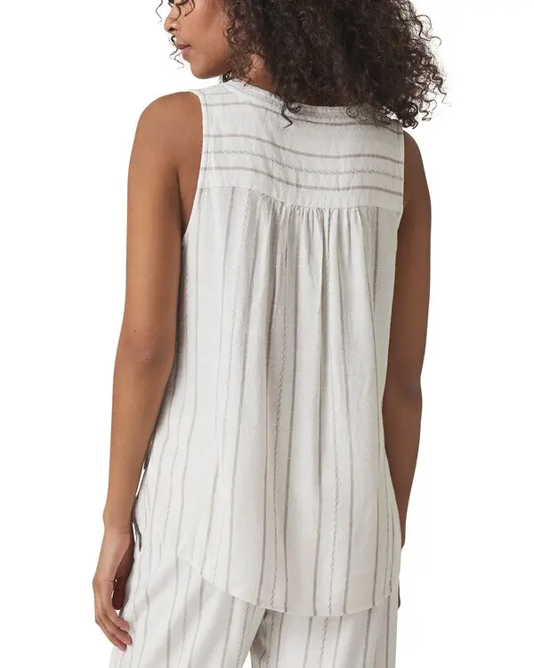 Splendid Layla Tank Top - White/fawn