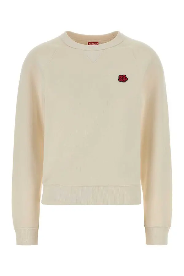 Kenzo Sweater With Tiger Graphic - White
