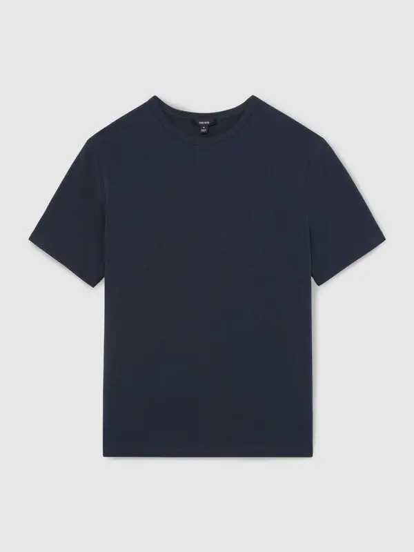 REISS Joe Stretch-cotton Crew-neck T-shirt - Navy