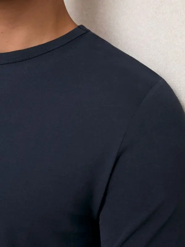 REISS Joe Stretch-cotton Crew-neck T-shirt - Navy