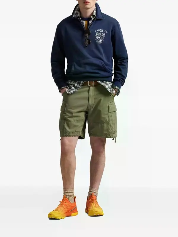 Polo Ralph Lauren Graphic-print Fleece Sweatshirt - Blue