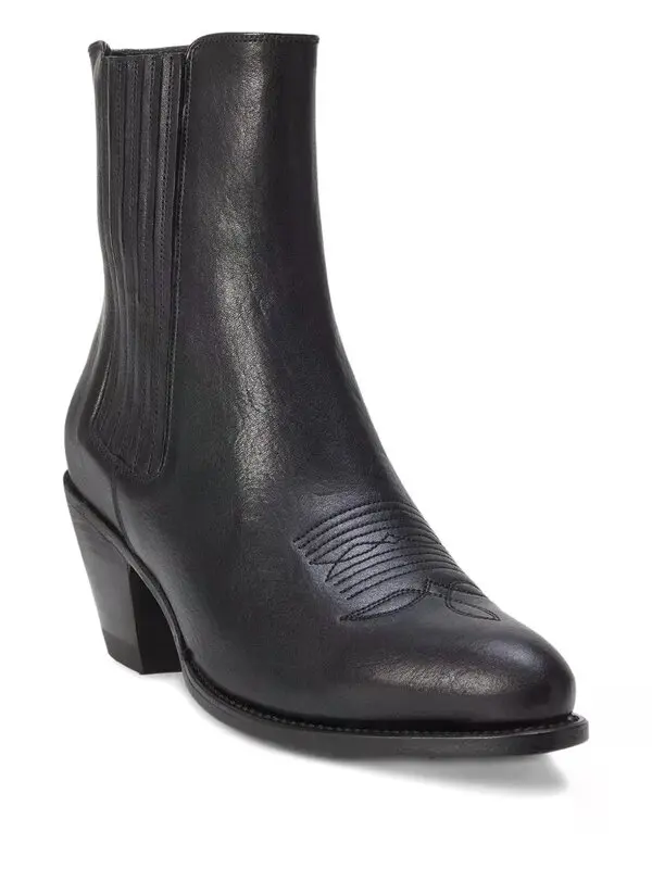 Polo Ralph Lauren 70mm Chelsea Western Ankle Boots