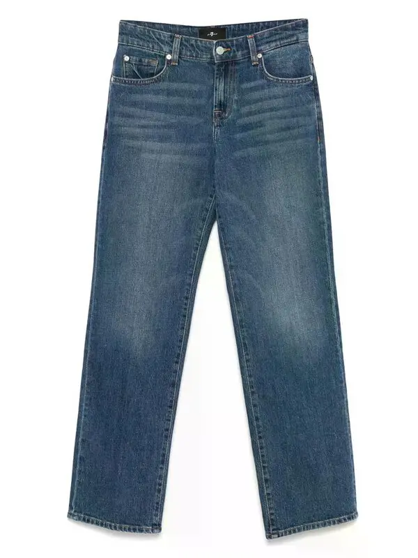 7 For All Mankind Bleached-effect Jeans