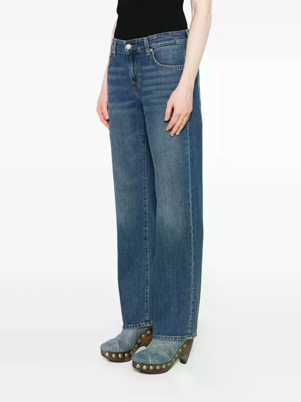 7 For All Mankind Bleached-effect Jeans