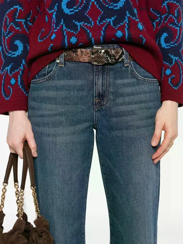 7 For All Mankind Bleached-effect Jeans