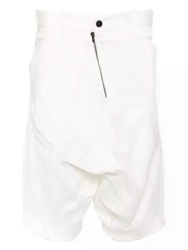 LEON EMANUEL BLANCK Drop-crotch Shorts - White