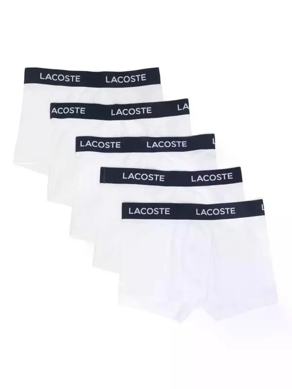 Lacoste 5-pack Stretch Cotton Trunks - White