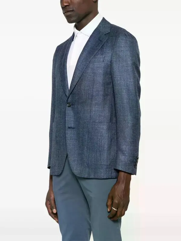 Canali Mélange-effect Blazer