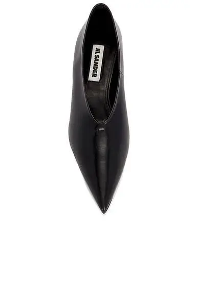 JIL SANDER Square Toe Kitten Heel Pumps
