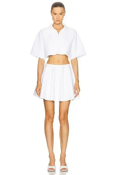 ALAÃA Alaïa Cropped Polo Top