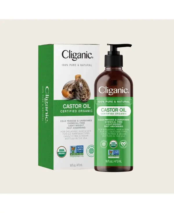 CLIGANIC Organic Castor Oil - No Color