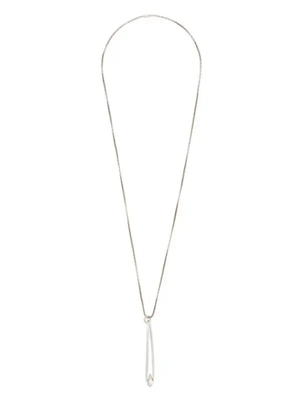 LEON EMANUEL BLANCK Liquid Spoon Pendant Necklace - Silver