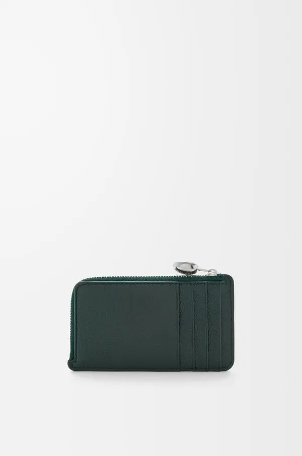 Loewe Pebble Coin Cardholder In Pebble Grained Leather Skin - Sherwood