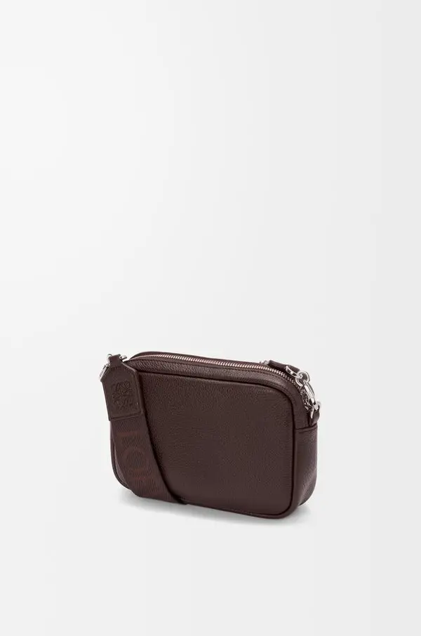 Loewe Small Pebble Messenger Bag - Oxblood