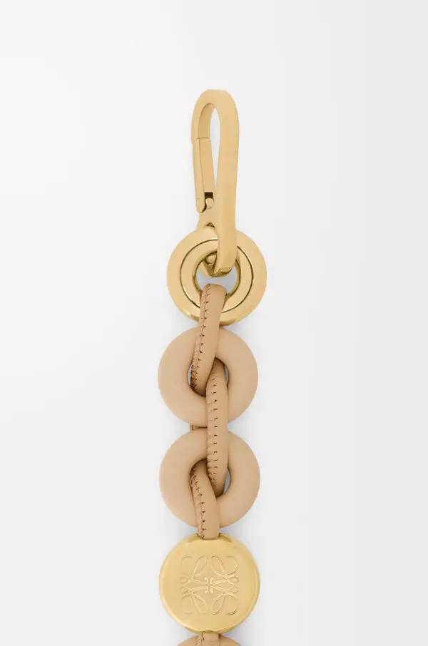 Loewe Leather Donut Chain - Silk Beige