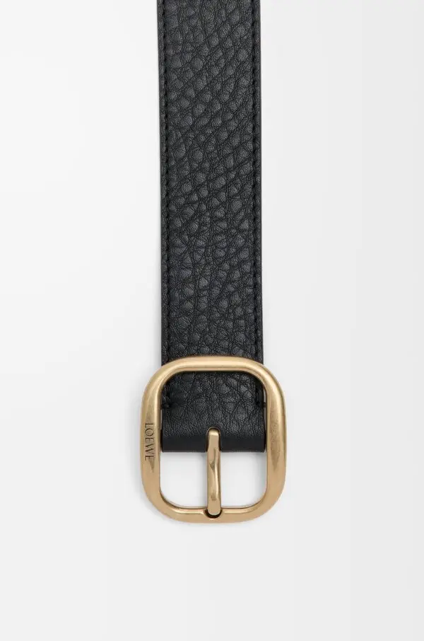Loewe Rounded Soft Belt - Black/gold
