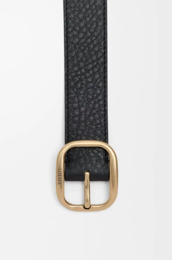 Loewe Rounded Soft Belt - Black/gold