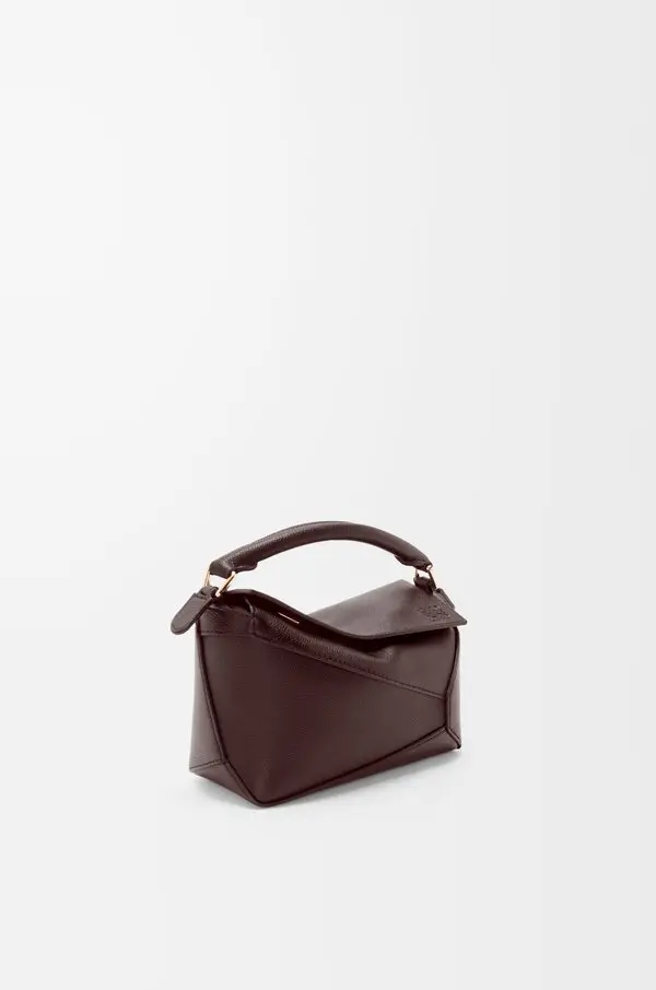 Loewe Mini Puzzle Edge Bag - Dark Chestnut