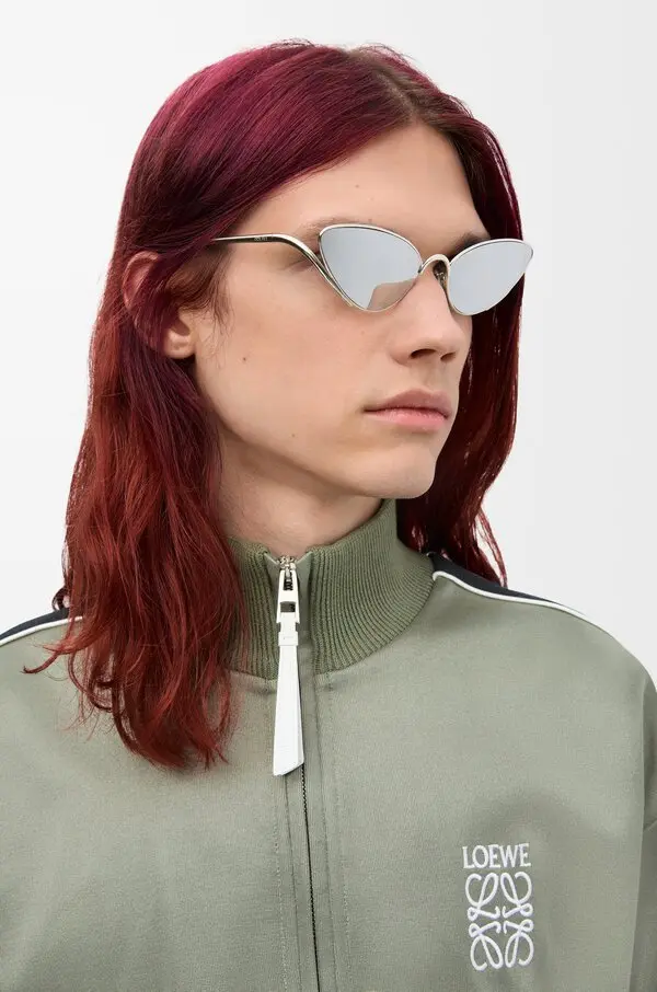 Loewe Shooting Star Cat Eye Sunglasses - Silver