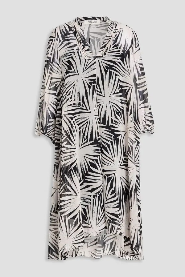 Diane Von Furstenberg Ileana Printed Chiffon Dress
