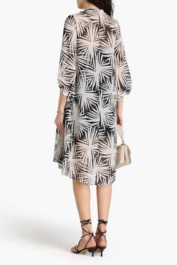 Diane Von Furstenberg Ileana Printed Chiffon Dress