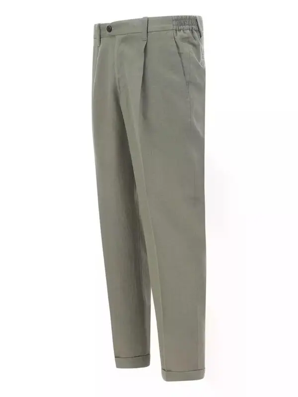 DEVORE INCIPIT Tailored Pleat-front Trousers - Grey