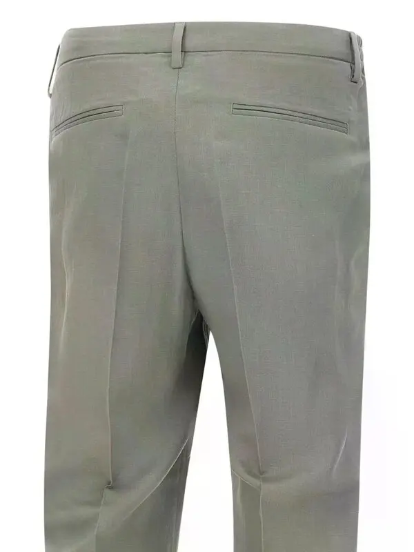 DEVORE INCIPIT Tailored Pleat-front Trousers - Grey