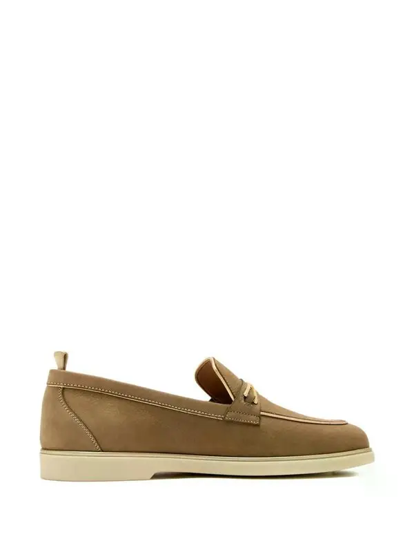 Magnanni Suede Loafers - Neutrals
