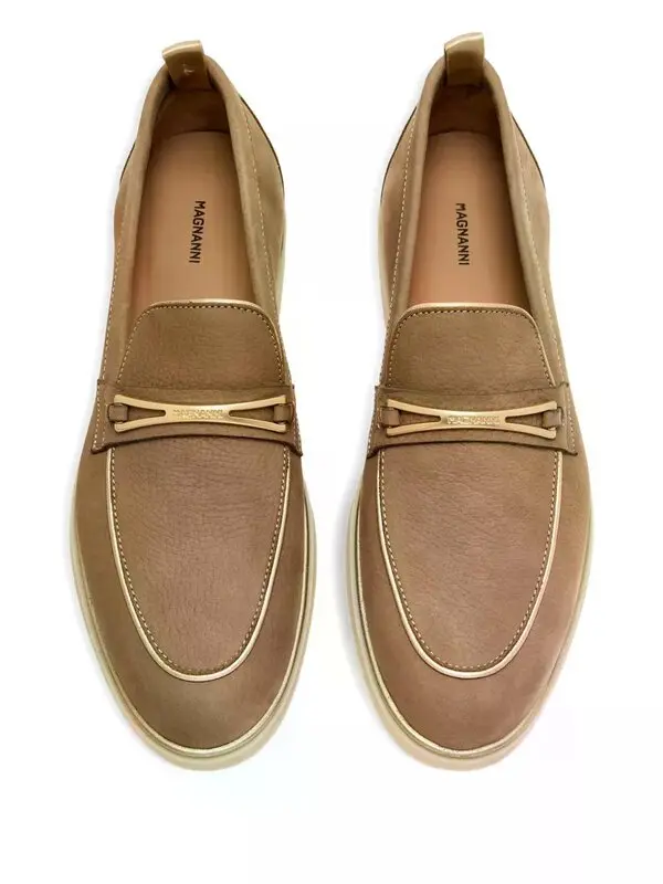 Magnanni Suede Loafers - Neutrals