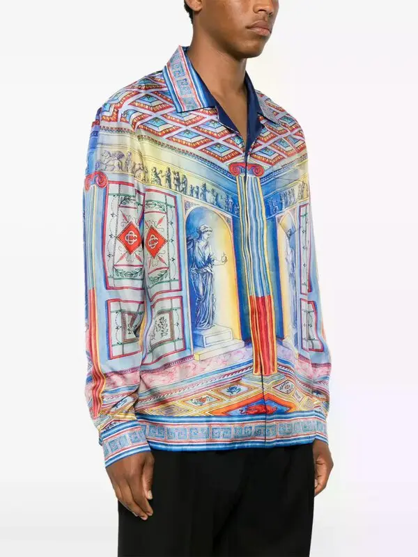 Casablanca La Temple Shirt - Blue