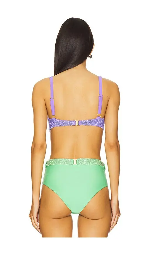 OCEANUS Heidi Underwire Beaded Bikini Top