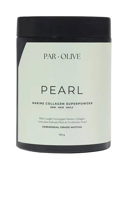 PAR OLIVE Pearl Marine Collagen Superpowder - Ceremonial Grade Matcha