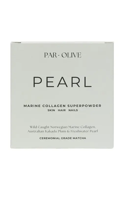 PAR OLIVE Pearl Marine Collagen Superpowder Travel Set - Ceremonial Grade Matcha