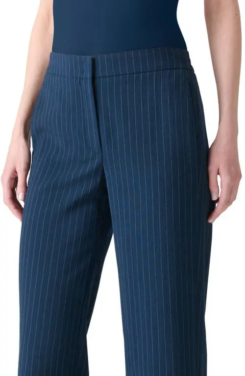 Akris Pinstriped Crop Pants