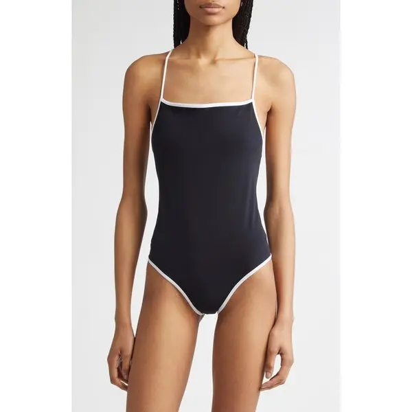Loulou De Saison Itak One-piece Swimsuit - Black/ Ivory