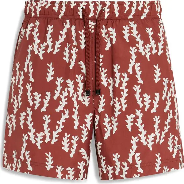 Zegna Oasi Print Swim Trunks - Red