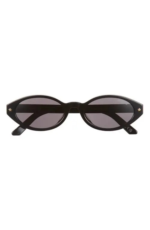 Dior Pacific R1i 52mm Oval Sunglasses - Shiny Black / Smoke