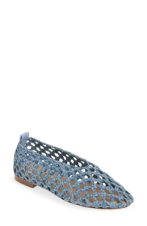 MANSUR GAVRIEL Open Weave Ballerina Flat - Blue
