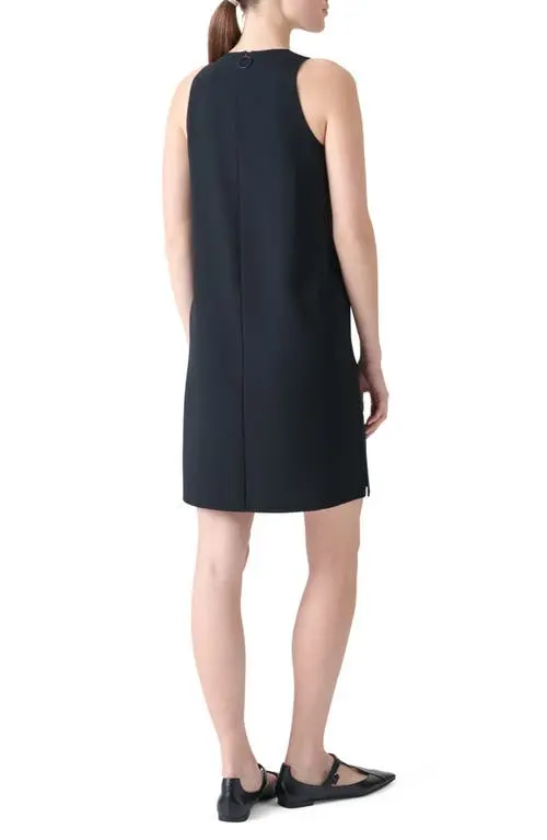 Akris Paillette Detail Crepe Shift Dress