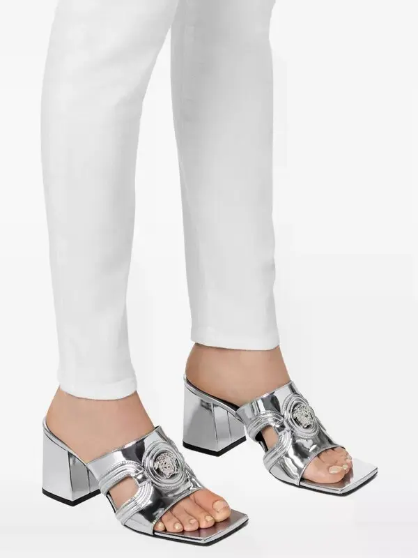 Versace Medusa '95 Metallic Sandals