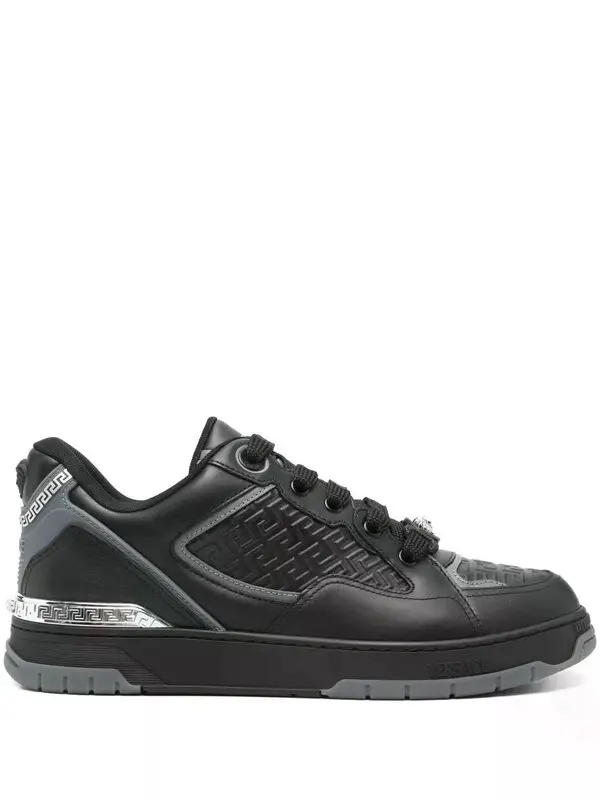Versace Medusa Biggie Basket Low-top Sneakers - Black